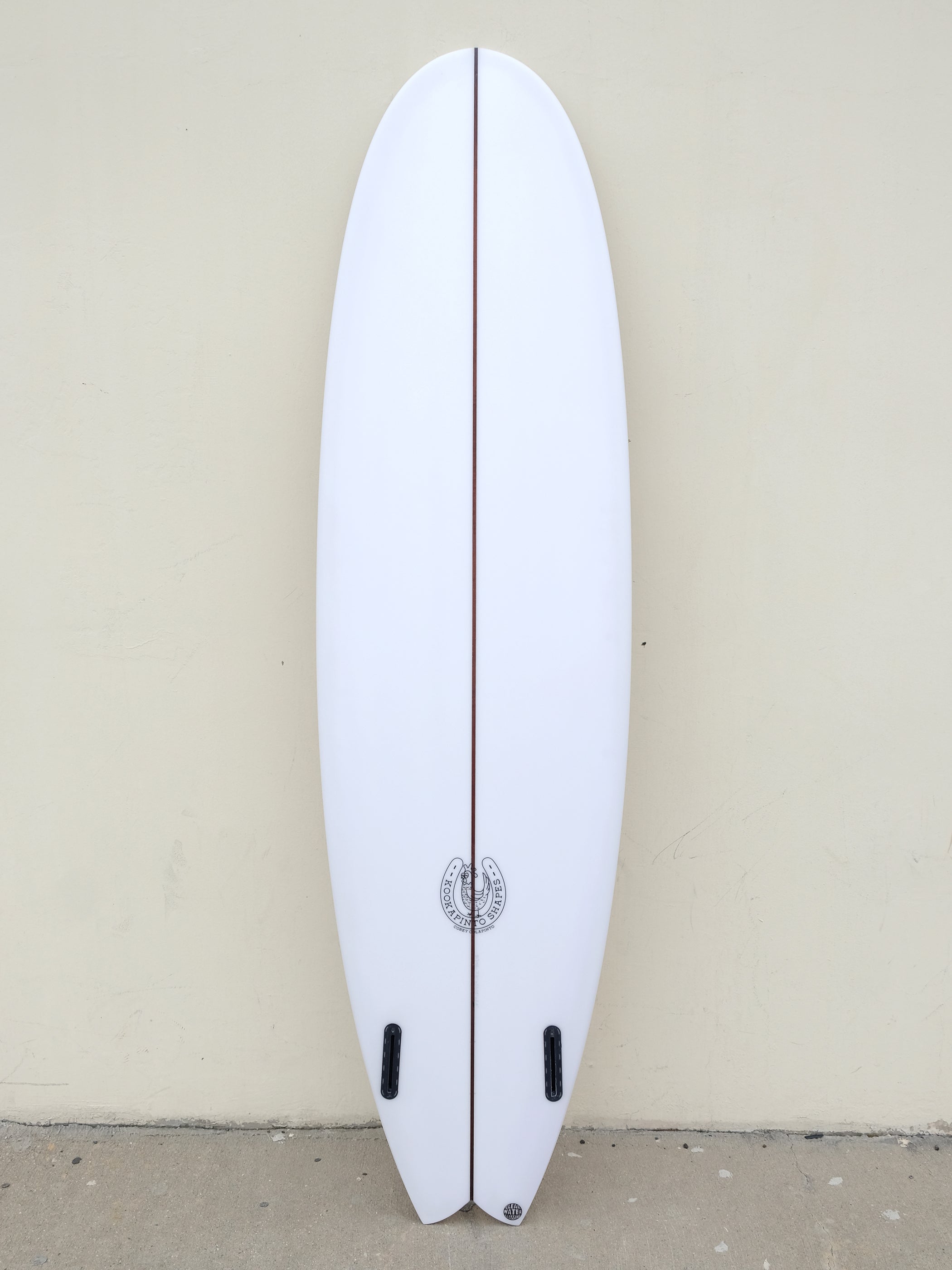 7'2" Fishy Noserider Twin Fin Surfboard