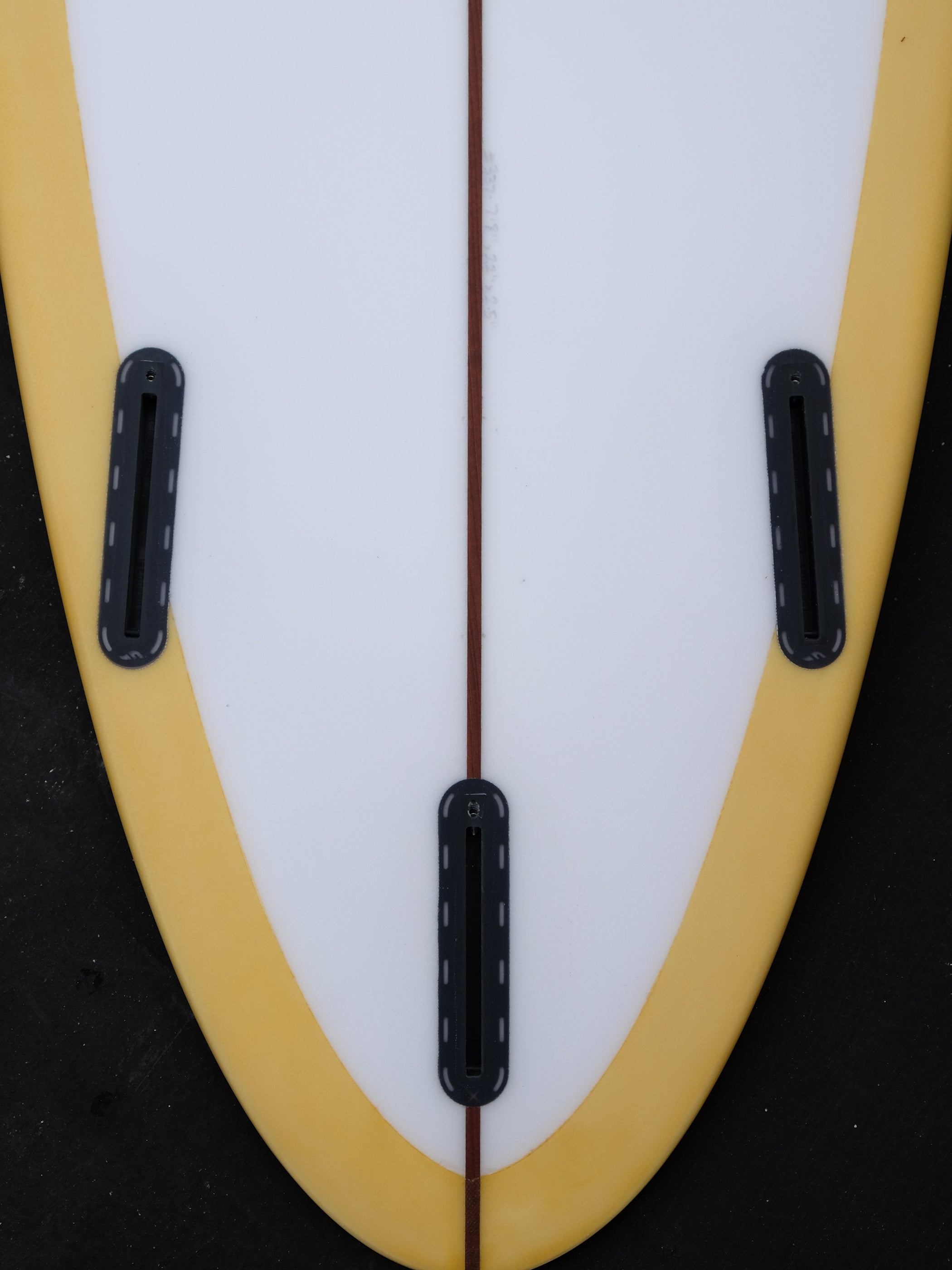 7'8" Thin Twin - Yellow Deck Tint Surfboard
