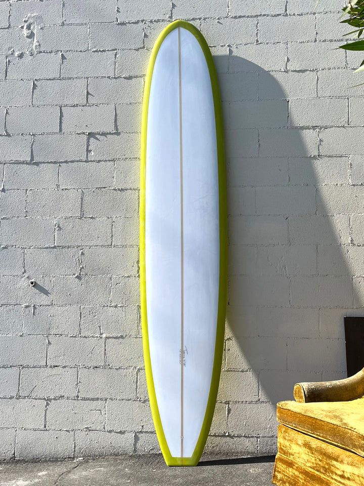Tyler Warren | 9’7” Triple Stringer Pintail Sea Foam Gloss Longboard