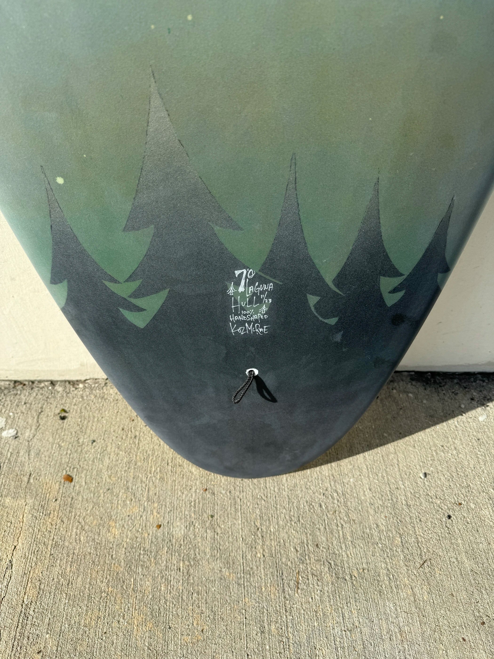 Koz McRae SurfingBoards | 7'0" Laguna Hull / Moon Rise Art Surfboard