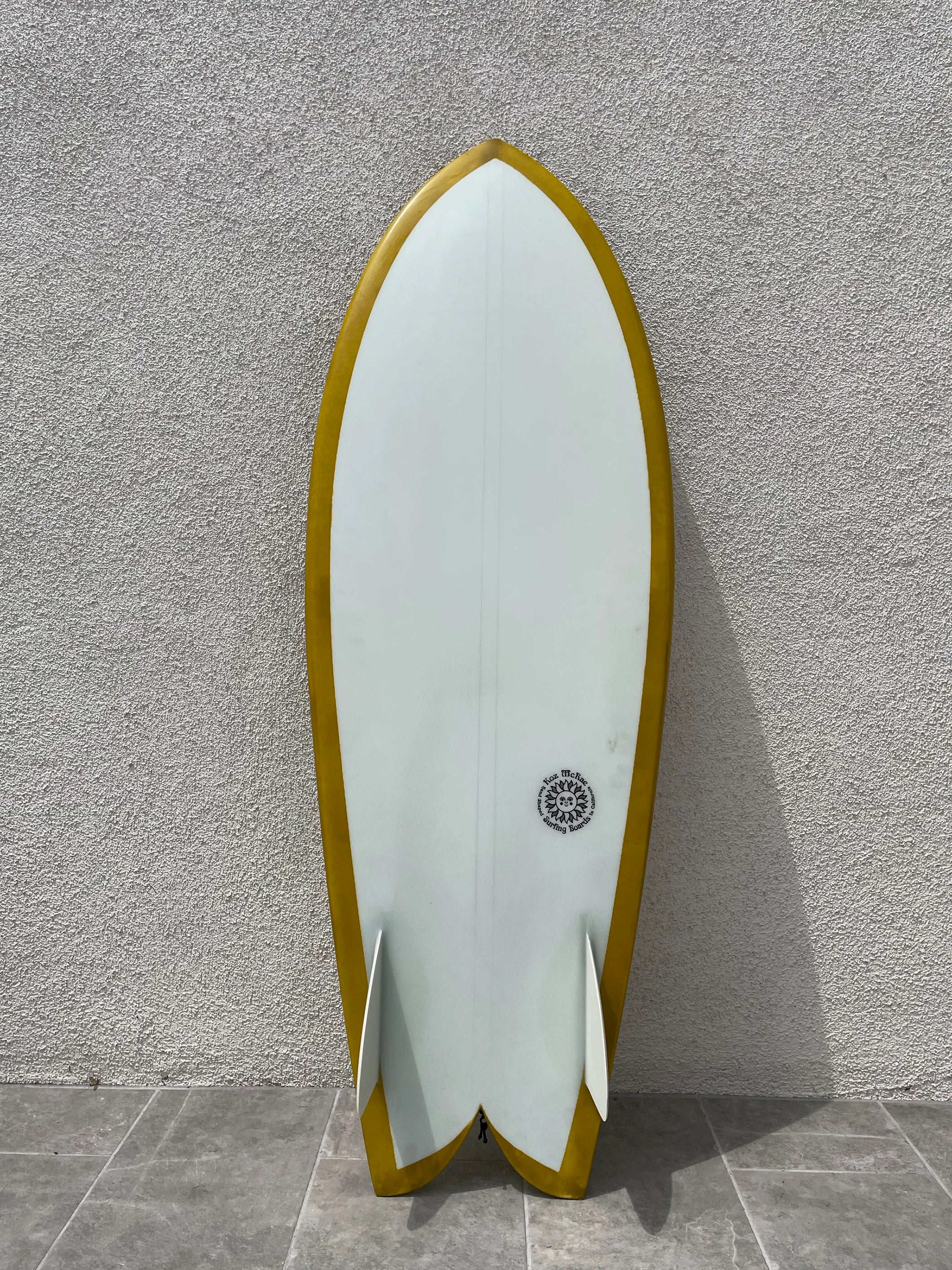 Koz McRae SurfingBoards | 5’4” Zandona Twin Gold Clear Surfboard (USED