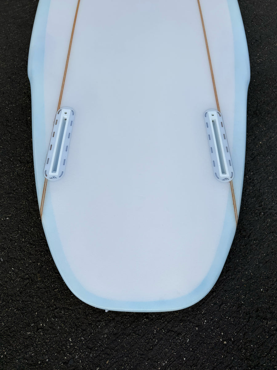 Simon Jones Designs | 5’8” Calypte Ice Blue Dual Stringer Surfboard (U