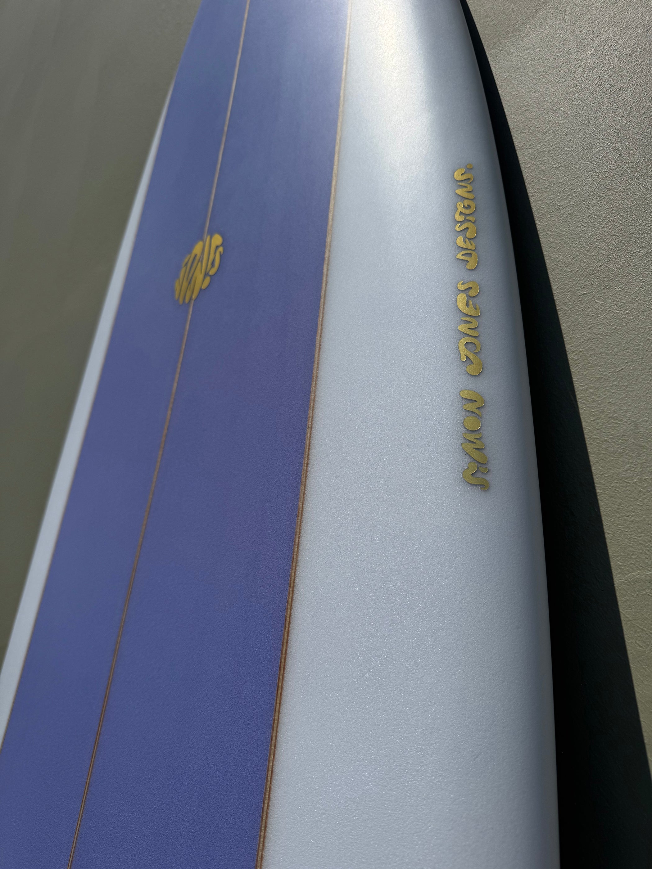 Simon Jones Designs | 6’8” Fiji Triple Stringer Violet Surfboard