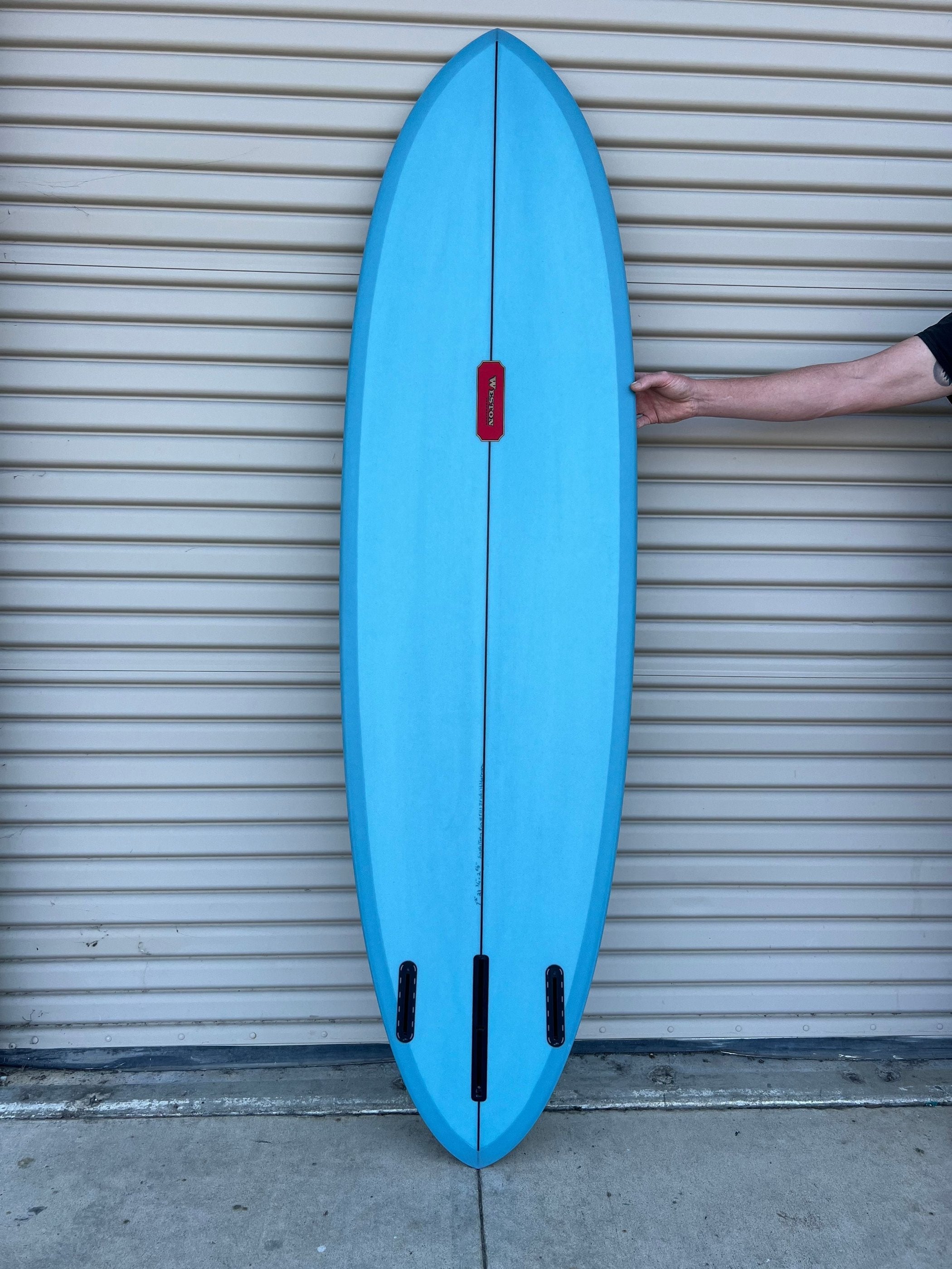WESTON Surfboards // 7'2'' Twin Pin // Blue Surfboard