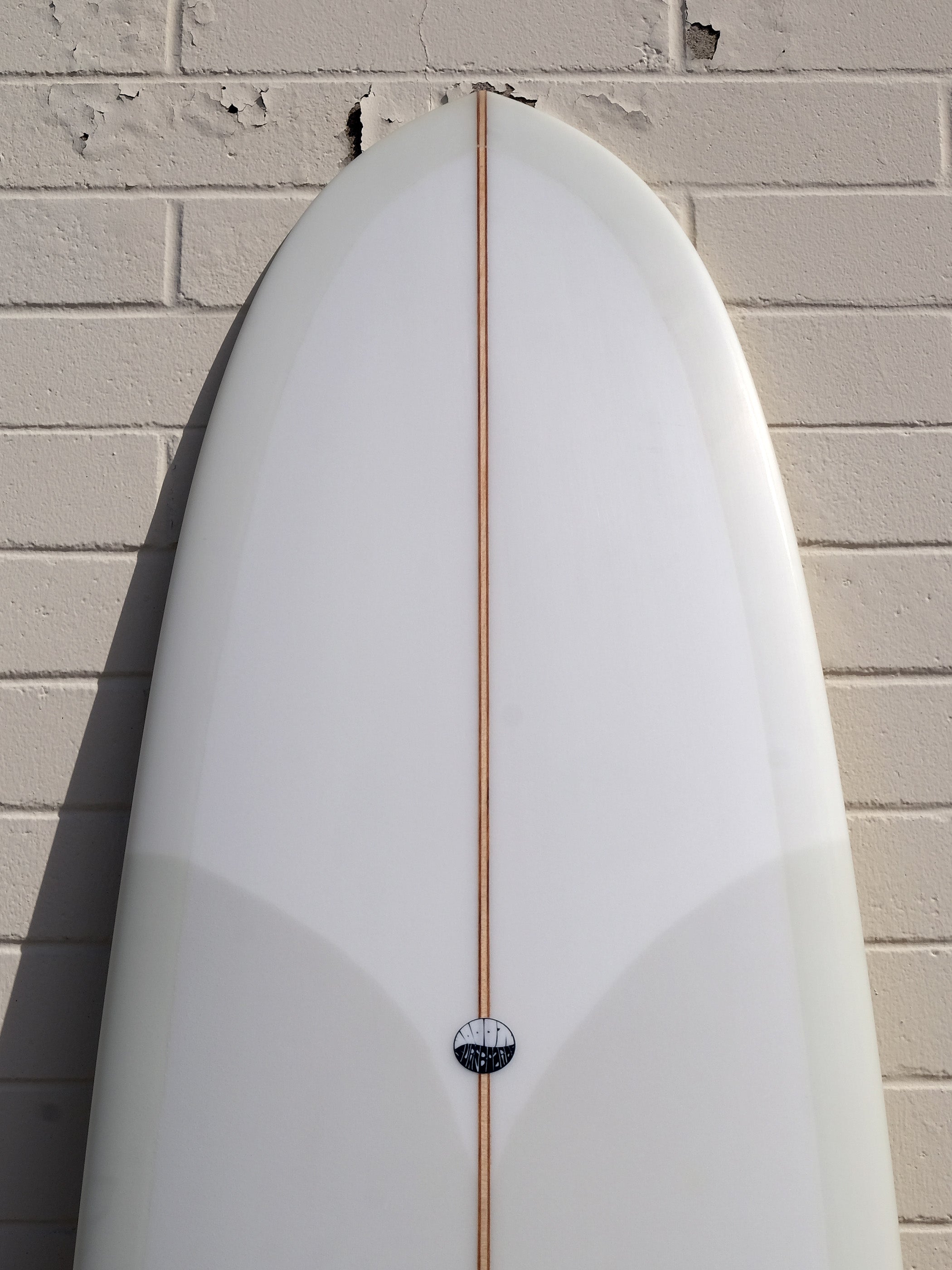 Woodin Surfboards | 9’3” Switchblade Swiss Coffee Longboard