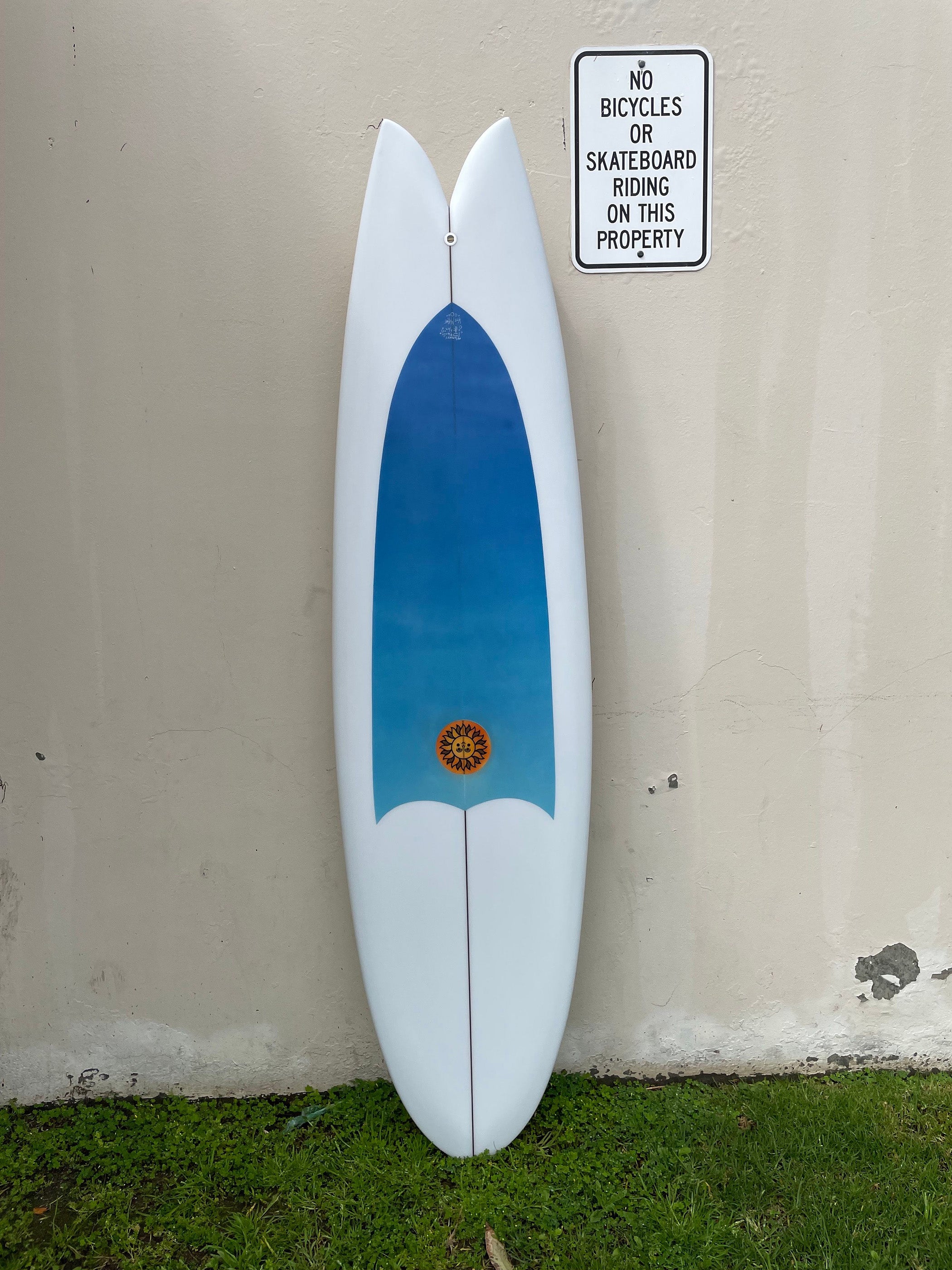 Koz McRae SurfingBoards | 7'2" Speed Frog Evening Moon Deck Surfboard