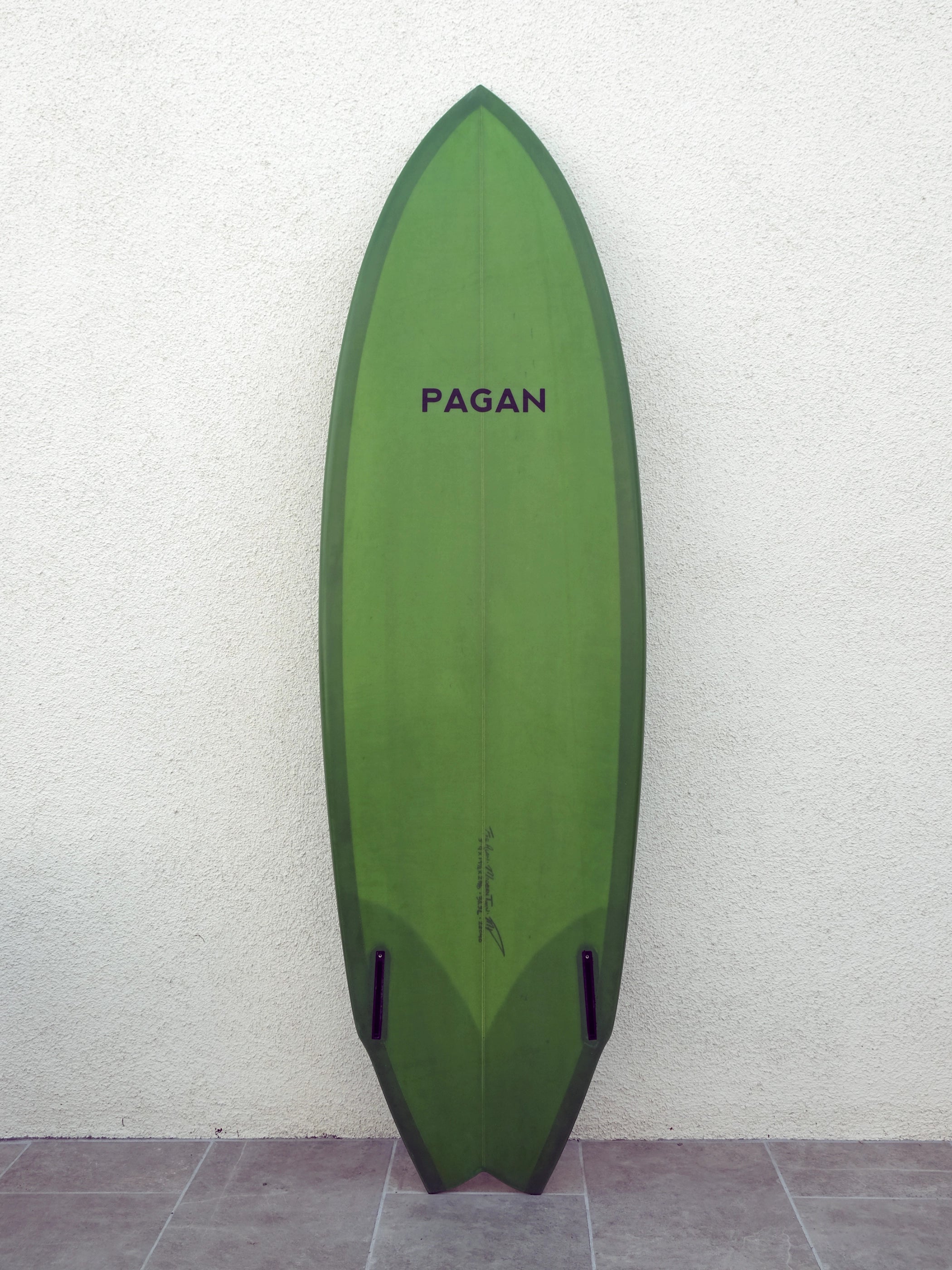 Pagan USA | 5'9" Modern Twin Military Green Surfboard (USED)