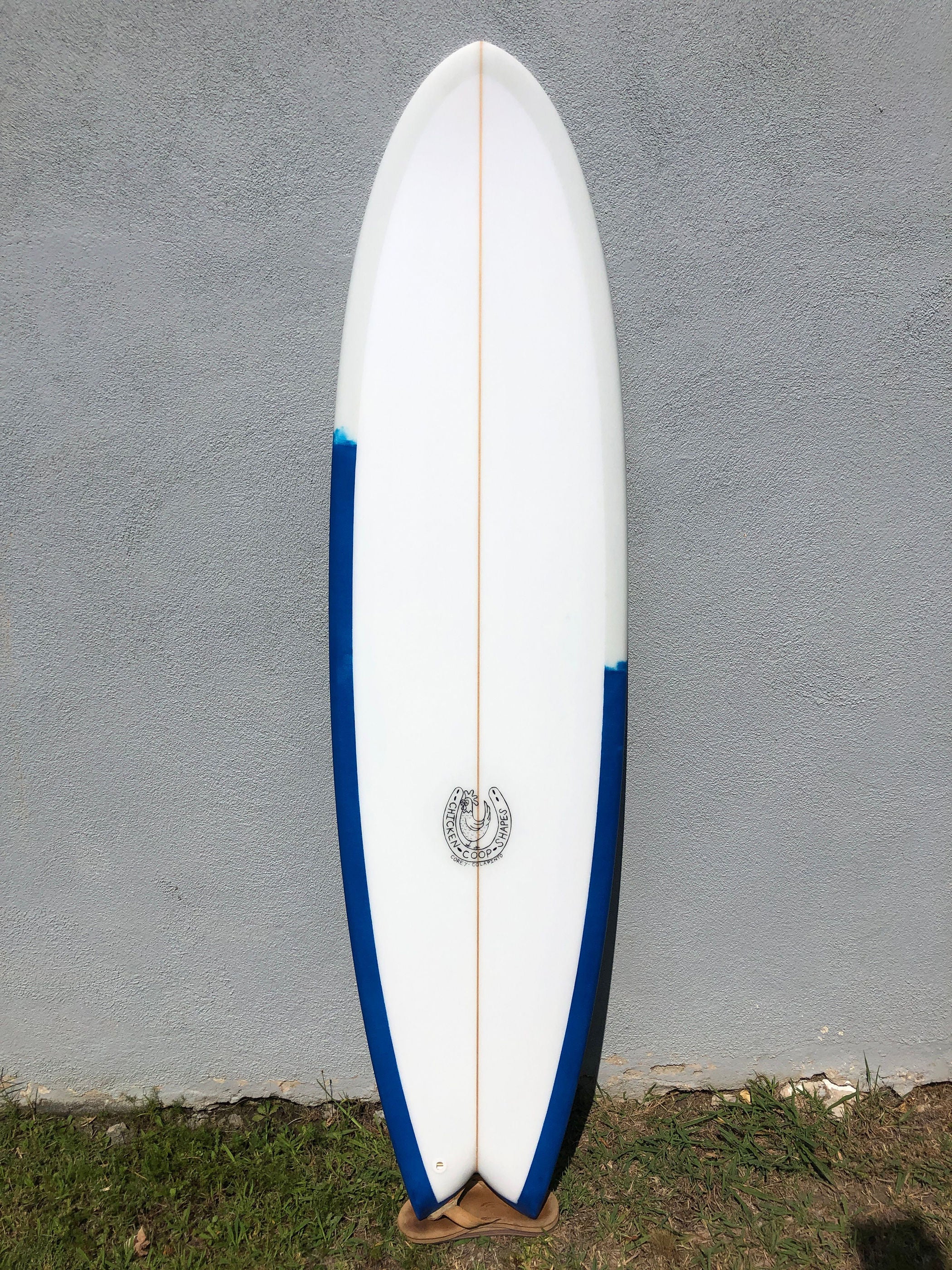 Kookapinto Shapes | 6'10" Fiddle Fish Twin Ocean Splash Bottom Surfboa