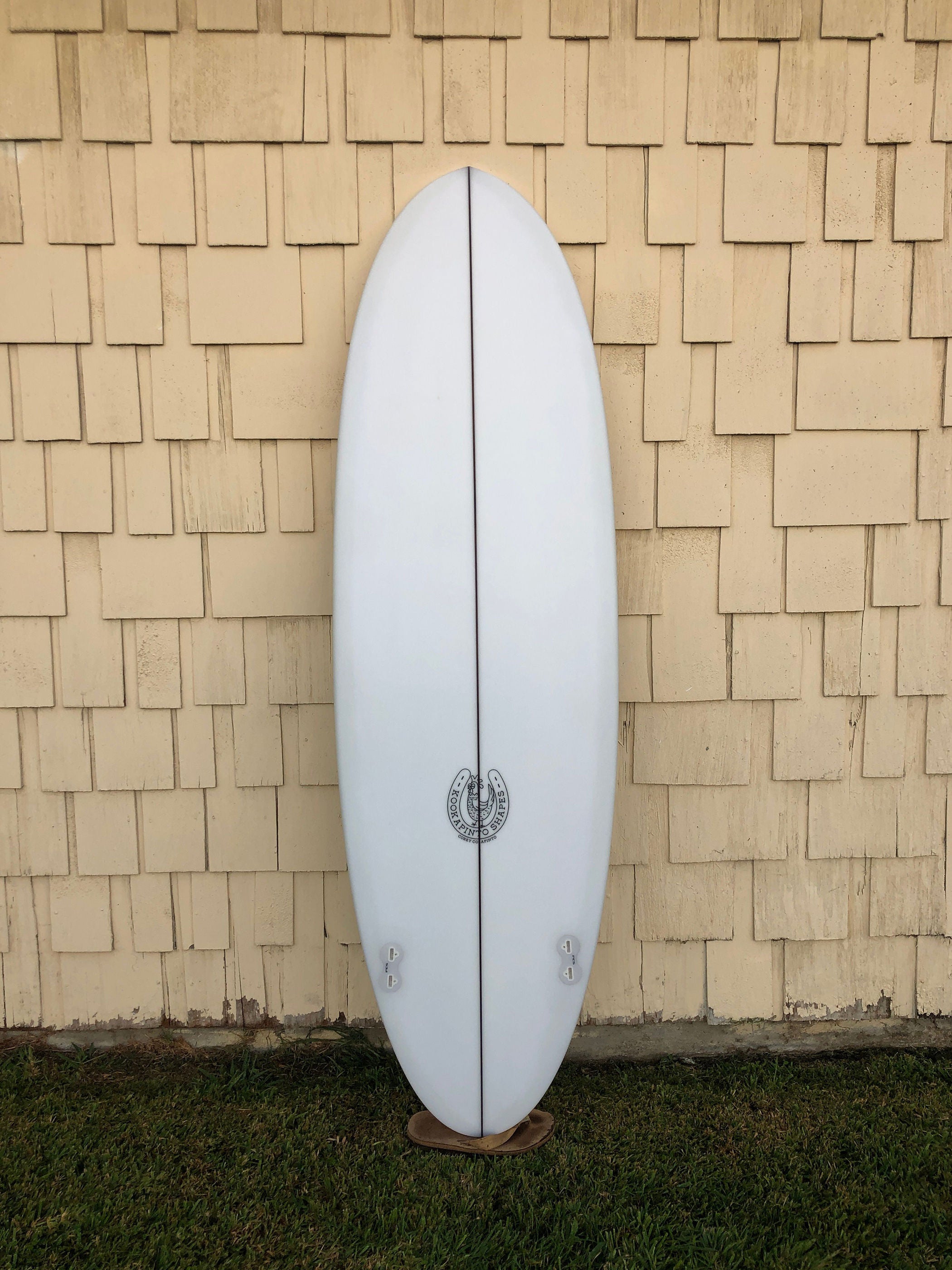 Kookapinto Shapes | 6'3" Thin Twin Clear FCS Surfboard