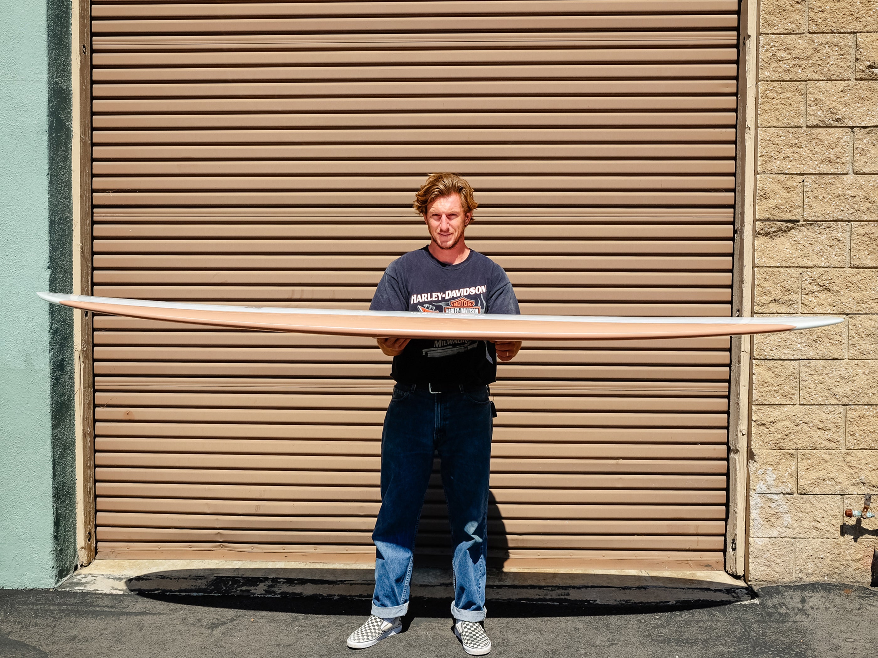 Kris Hall | 9’4” Model-O Dusty Rose Panels Longboard - SurfBored