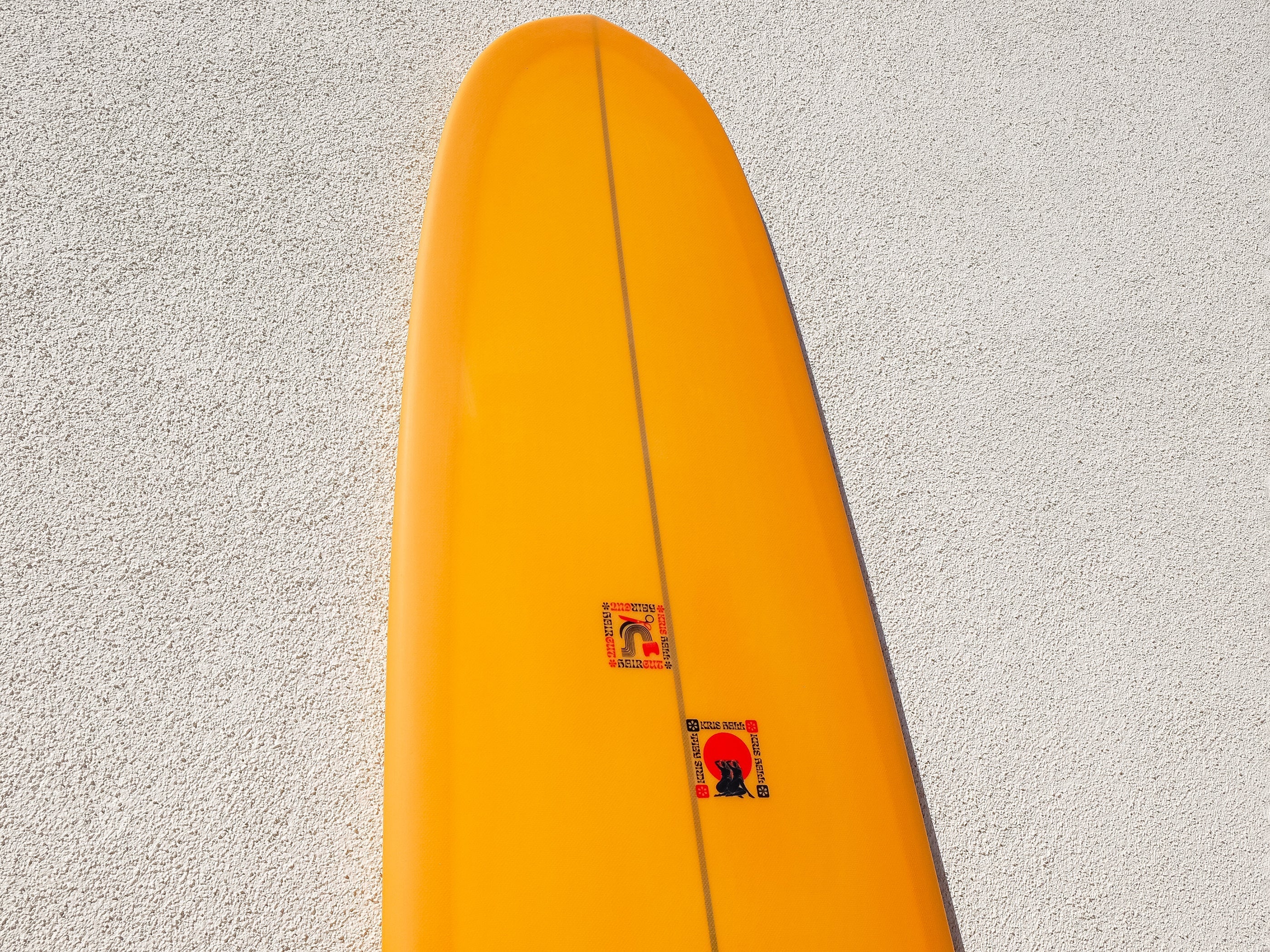 Kris Hall | Haircut 9’7” Coral Peach Single Fin Longboard