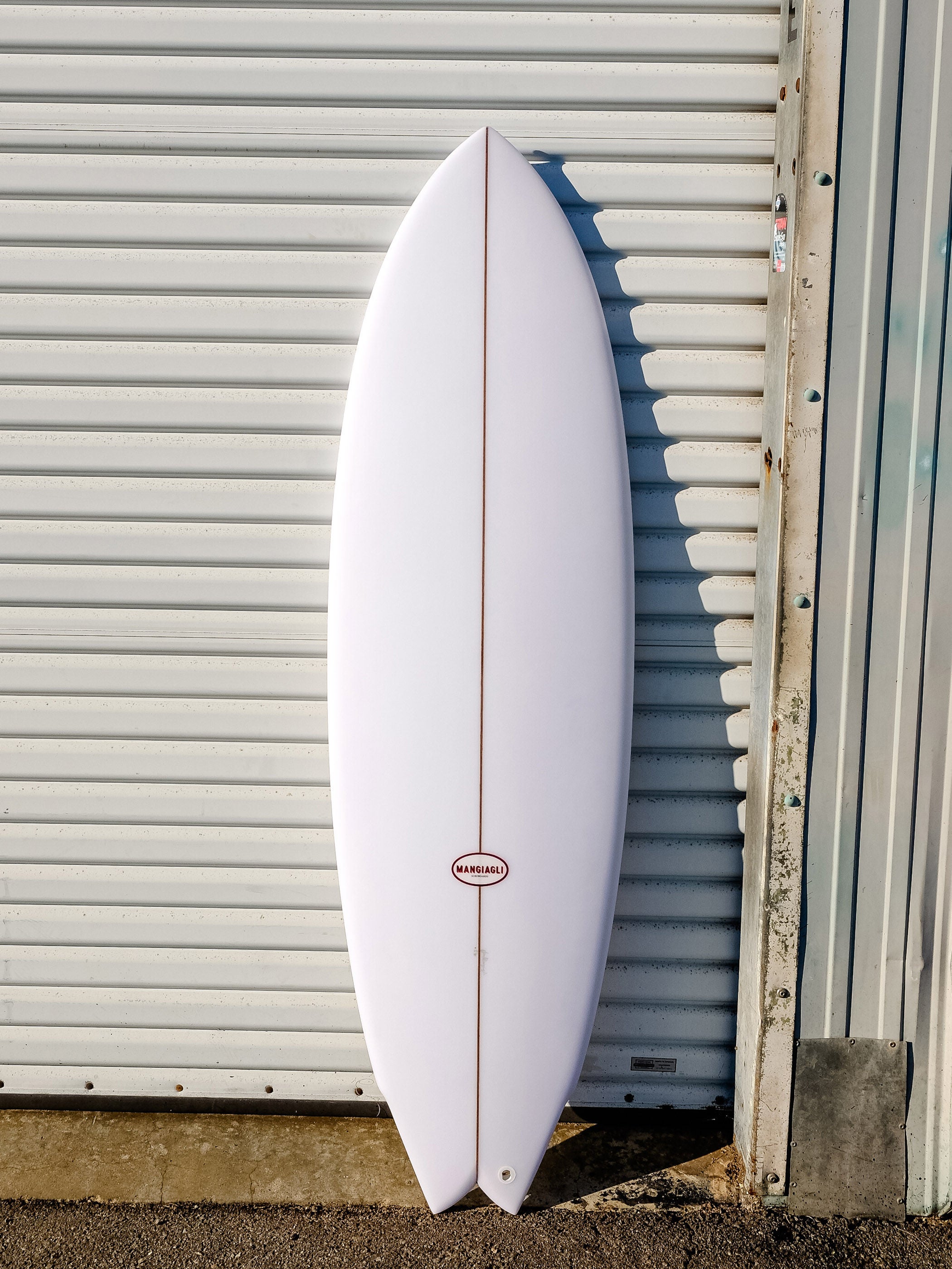 Mangiagli Surfboards | 5'10" M2 Performance Fish White Surfboard