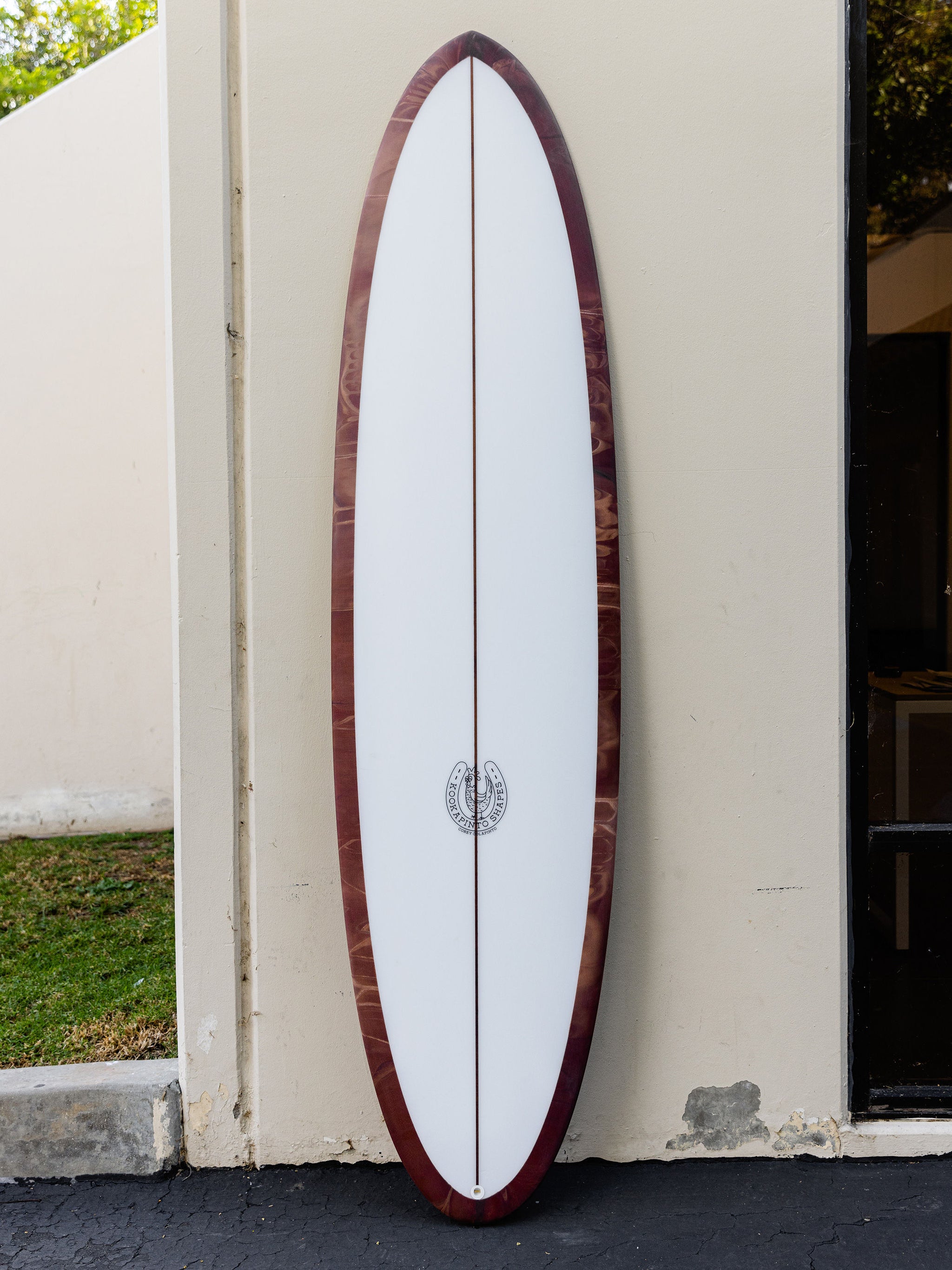 Kookapinto Shapes | 7'7" Thin Twin Mocha Swirl Surfboard