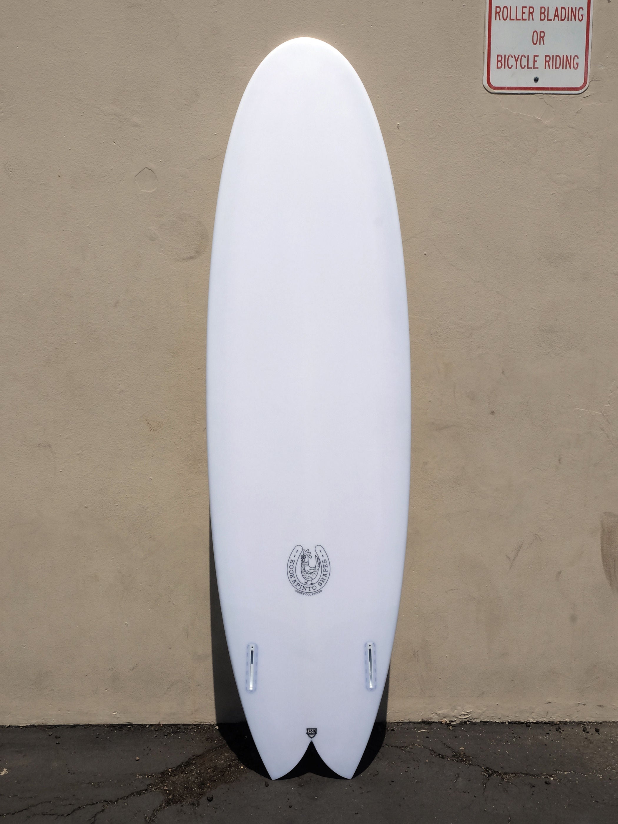 Kookapinto Shapes | 6'10" Thick Twin Fish / Epoxy Stringerless Surfboard