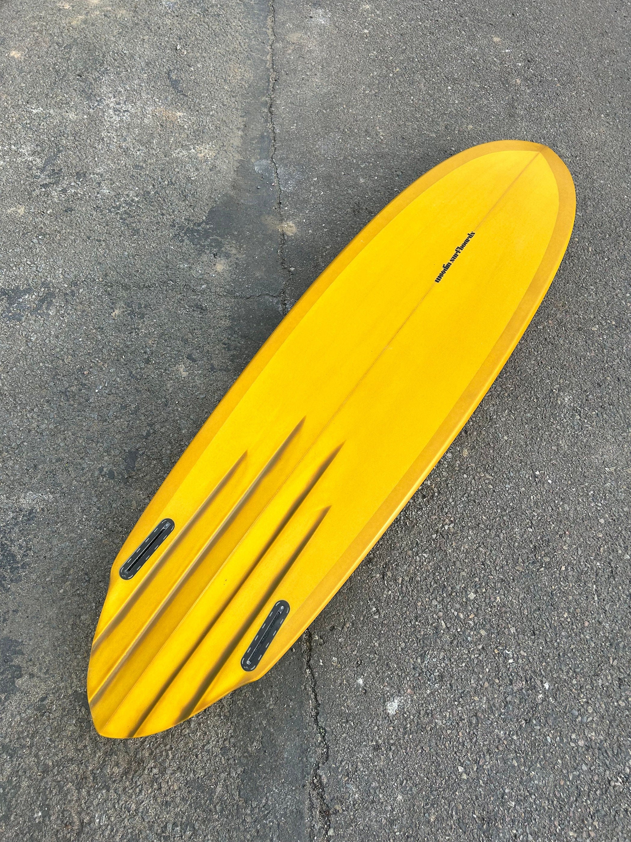 WOODIN SURFBOARDS | 7’0" BLACK BETTY BUTTER SCOTCH WISH BONE FADE