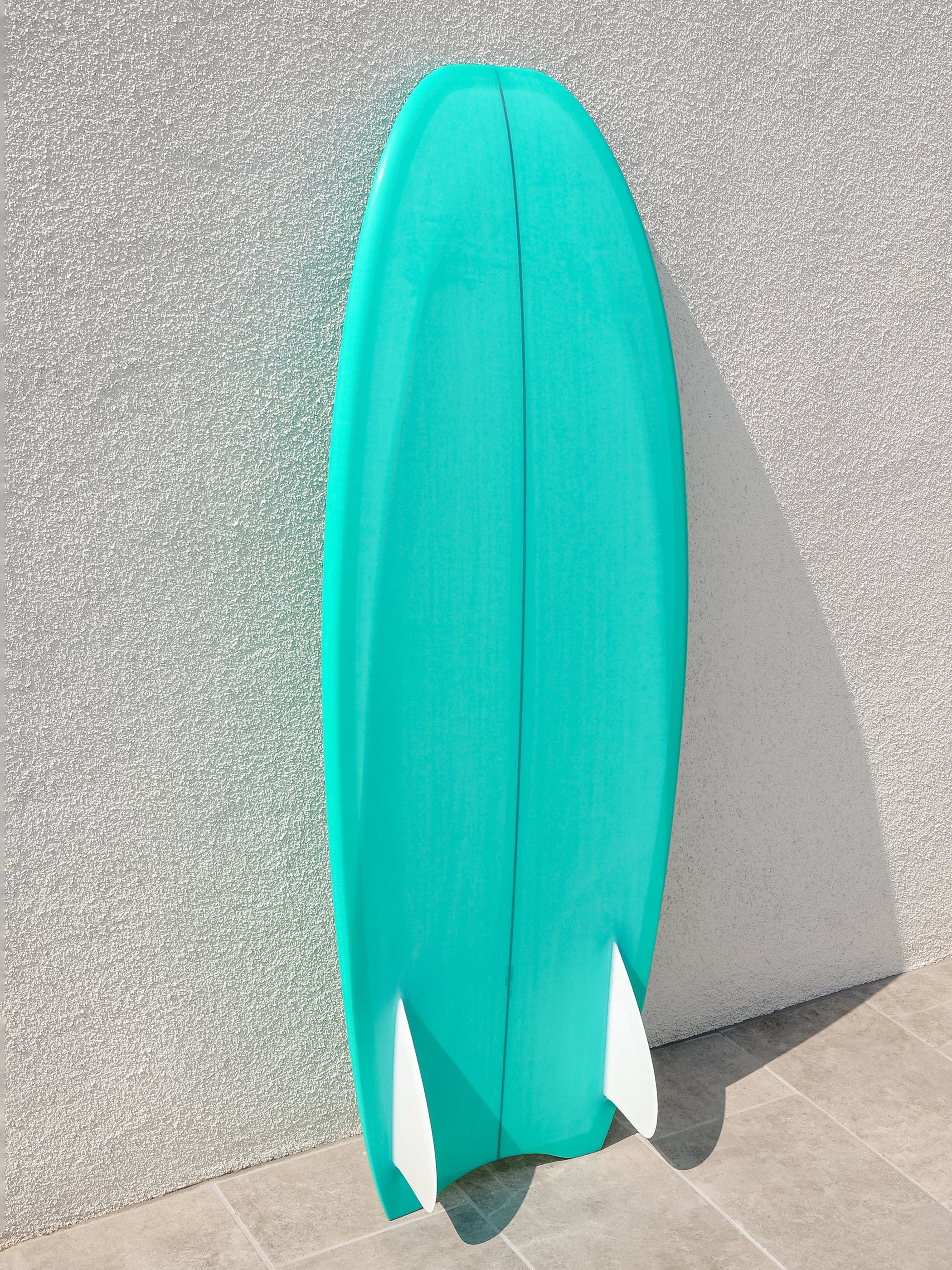 STPNK | 5’0” Polyp Mint Mini Simmons Twin Fin Surfboard - SurfBored