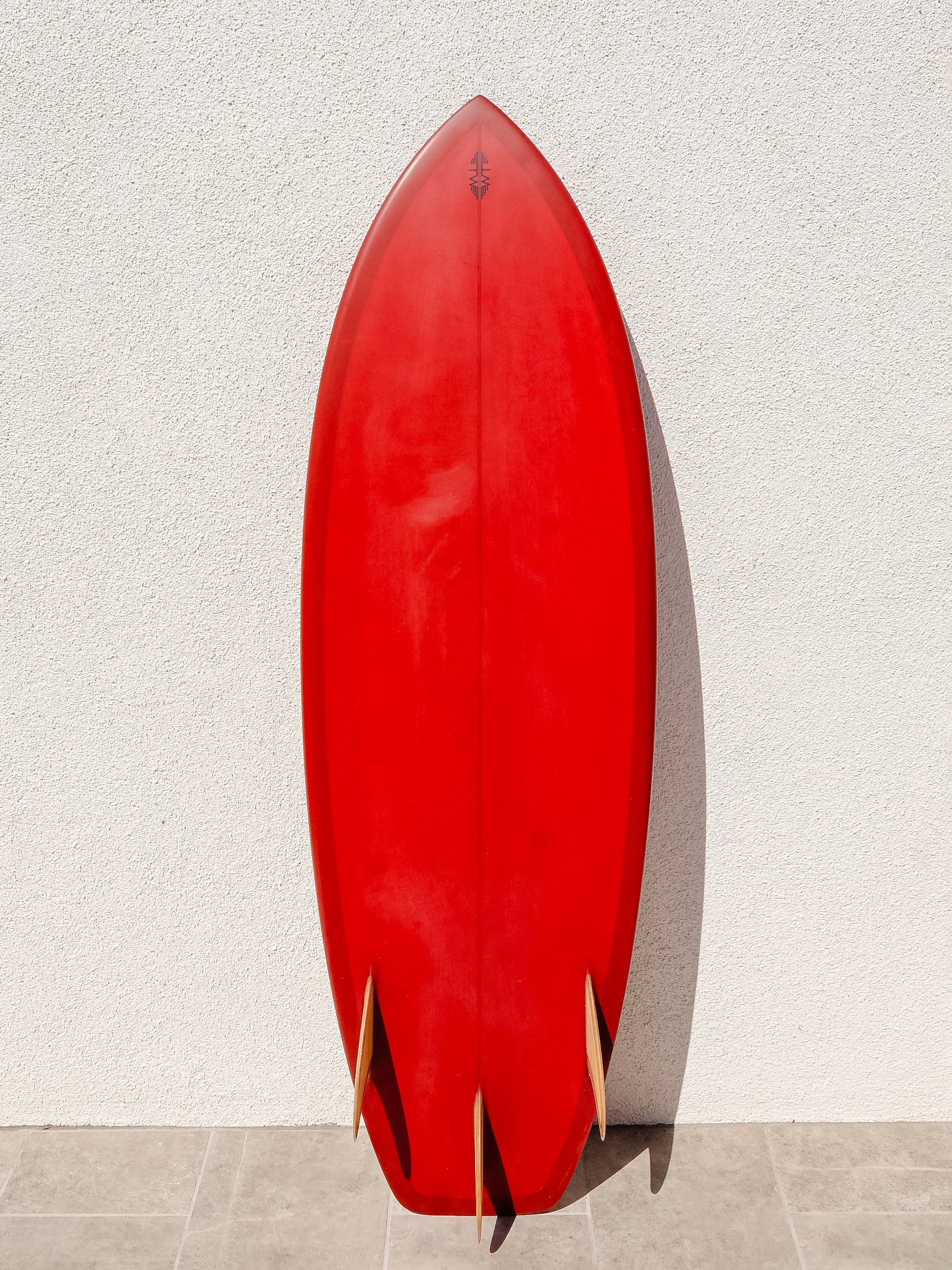 Tyler Warren | Tri Keel 5’6” Ruby Red Surfboard - SurfBored